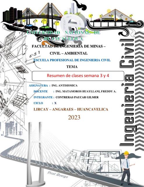Resumen de clases semana 3 y 4 | Gilmer Contreras paucar | uDocz