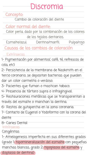 Discromia y Recromia | Yelenis Cardoza | uDocz