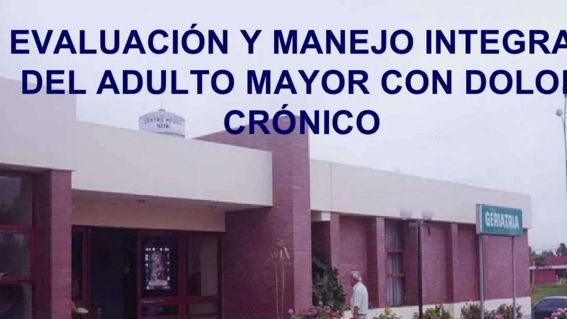 Dolor Crónico en el adulto Mayor | Maria Stefany Chuquitucto Torres | uDocz
