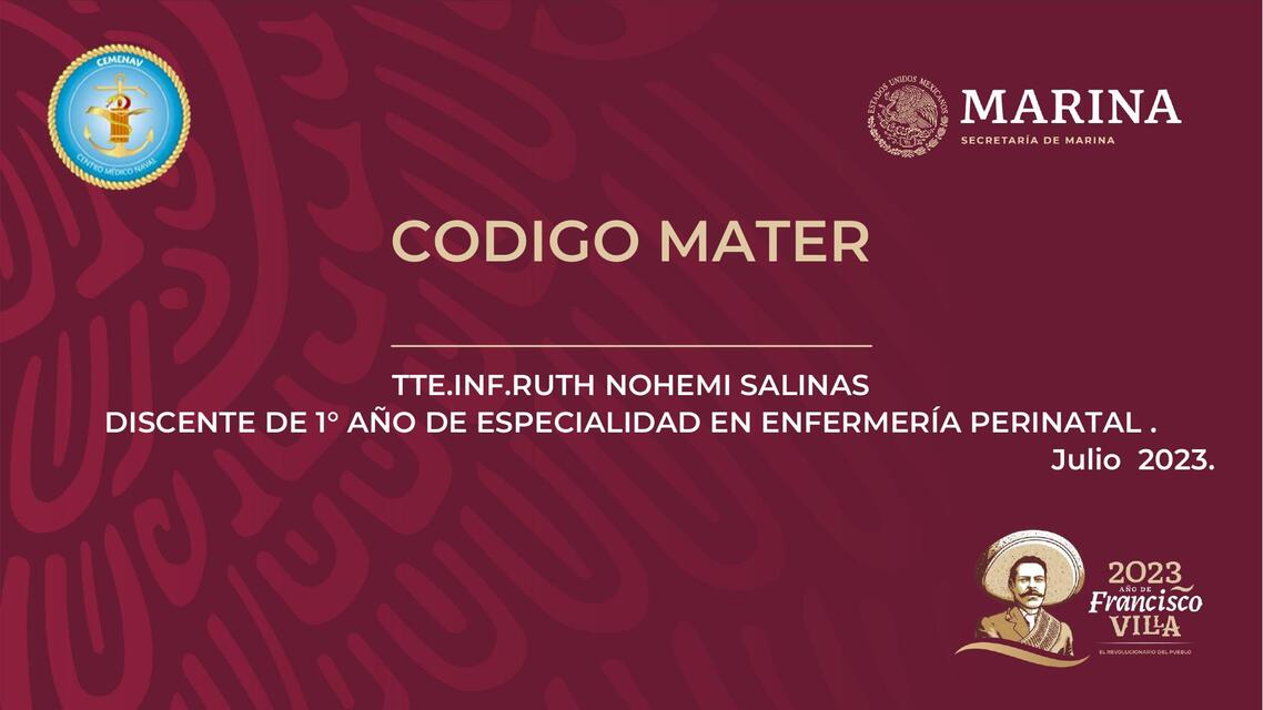 Código mater | ruth | uDocz