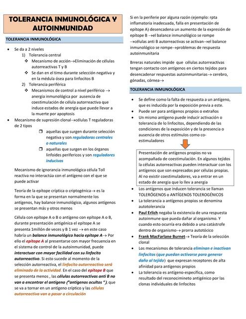 TOLERANCIA INMUNOLÓGICA Y AUTOINMUNIDAD | Metotrexato.post | uDocz