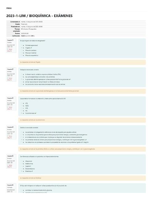 BIOQUÍMICA FINAL I | ghfghfg | uDocz