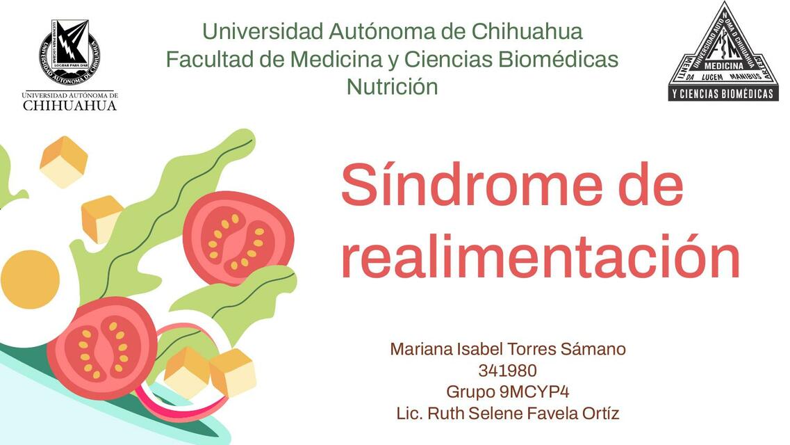 Síndrome de realimentación | MARIANA ISABEL TORRES SAMANO | uDocz