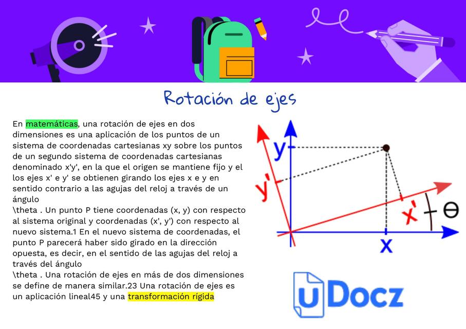 Rotación de Ejes | Kenny | uDocz