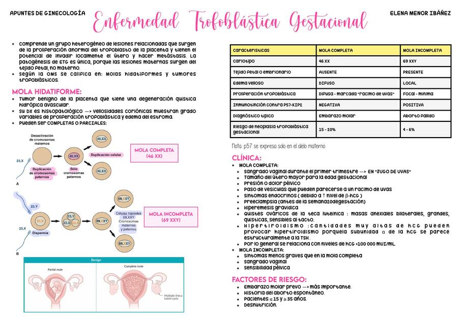 Enfermedad Trofoblastica Gestacional | Abigail Menor Ibañez | uDocz