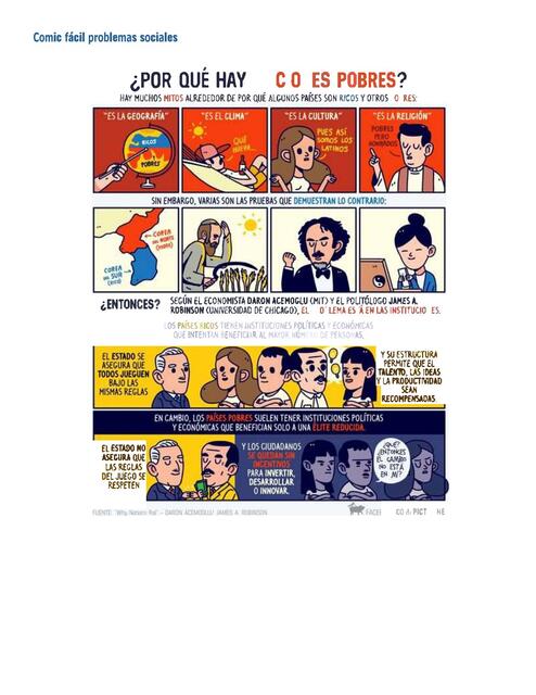 Comic fácil problemas sociales | Ciencias Sociales | uDocz
