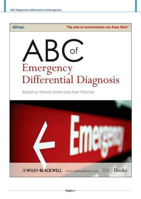 ABC Diagnostico diferencial de emergencia | Santiago Gch | uDocz