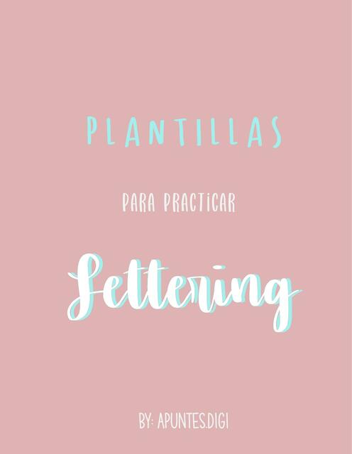 Plantillas para practicar lettering | Yanelly Orosco fretell | uDocz