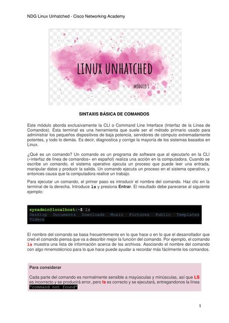 NDG Linux Unhatched - Introducción a Linux | uDocz creators | uDocz