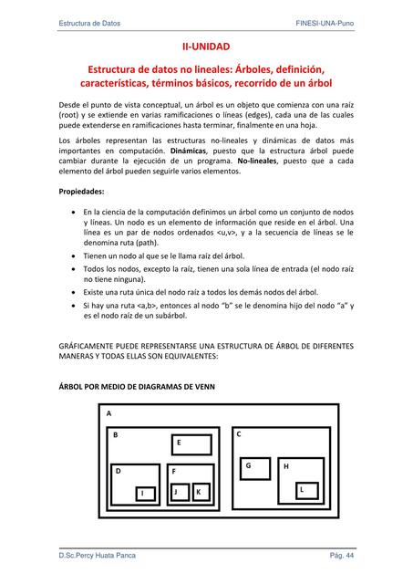 Estructura de datos no lineales | Estadística e informática | uDocz