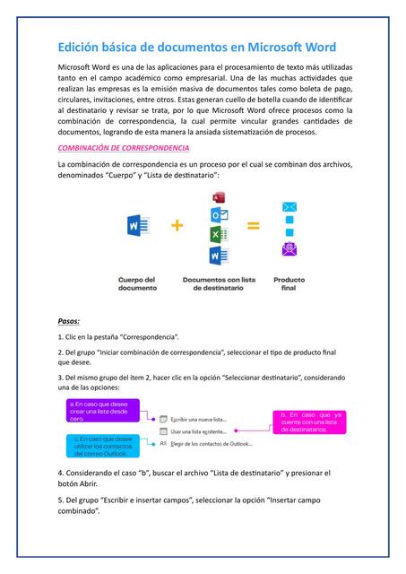 Edición básica de documentos en Microsoft Word | Erica AF | uDocz