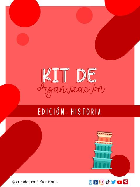 Historia - KIT de organización de estudio, creado por Feffer Notes ...