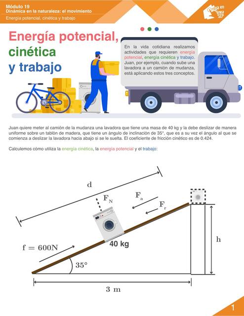 Energía Potencial, Cinética y Trabajo | Rouss Fustamante Irigoin | uDocz