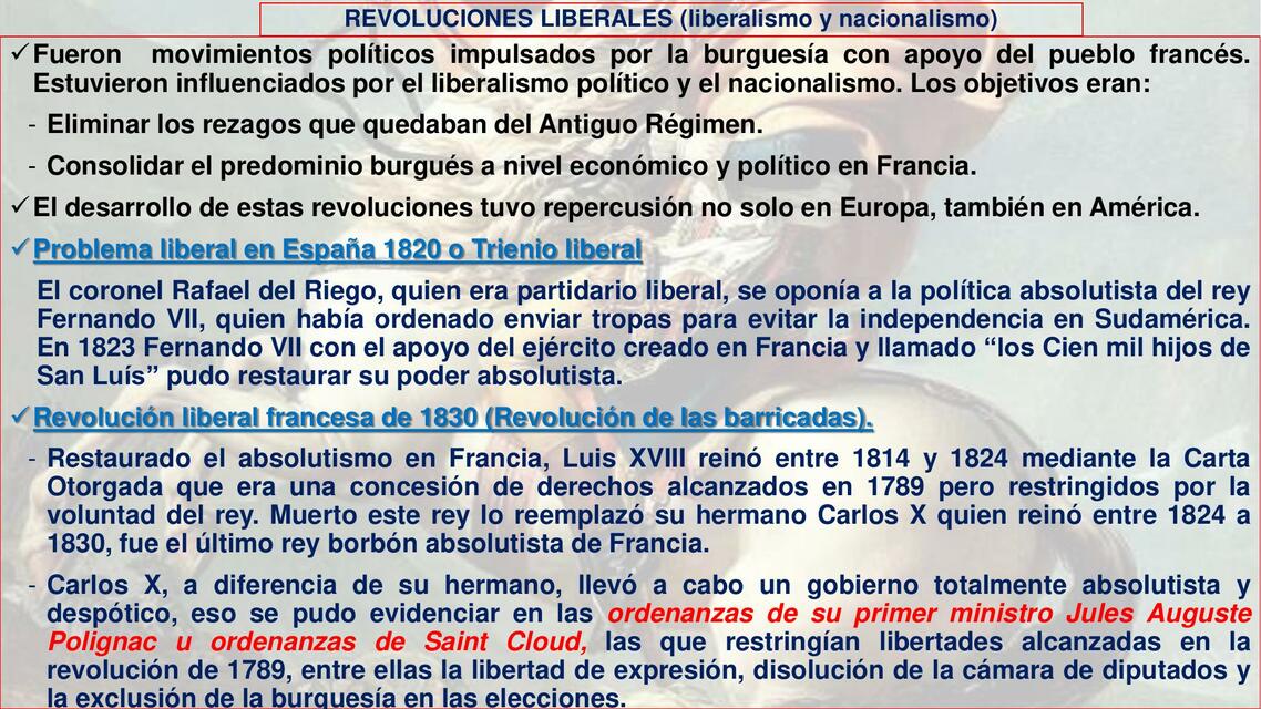 Revoluciones liberales y unificaciones nacionales | staicy vargas | uDocz