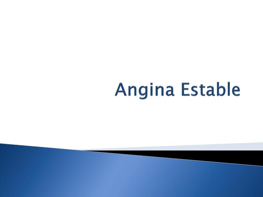 Angina Estable | FitMed | uDocz