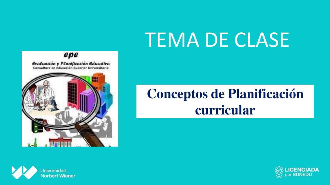 Conceptos de planificación curricular | Erica AF | uDocz