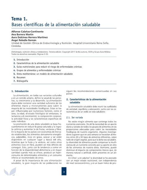 Bases científicas de la alimentación saludable | Nutrición y alimentación sana y agricultura | uDocz