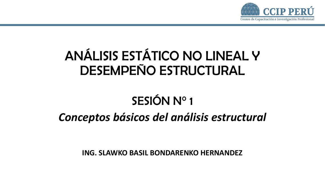 Conceptos básicos del análisis estructural | Daniel Peña Reyes | uDocz