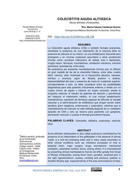 Colecistitis aguda alitiásica | Chkuribu35 | uDocz Colecistitis aguda alitiásica | Chkuribu35 | uDocz