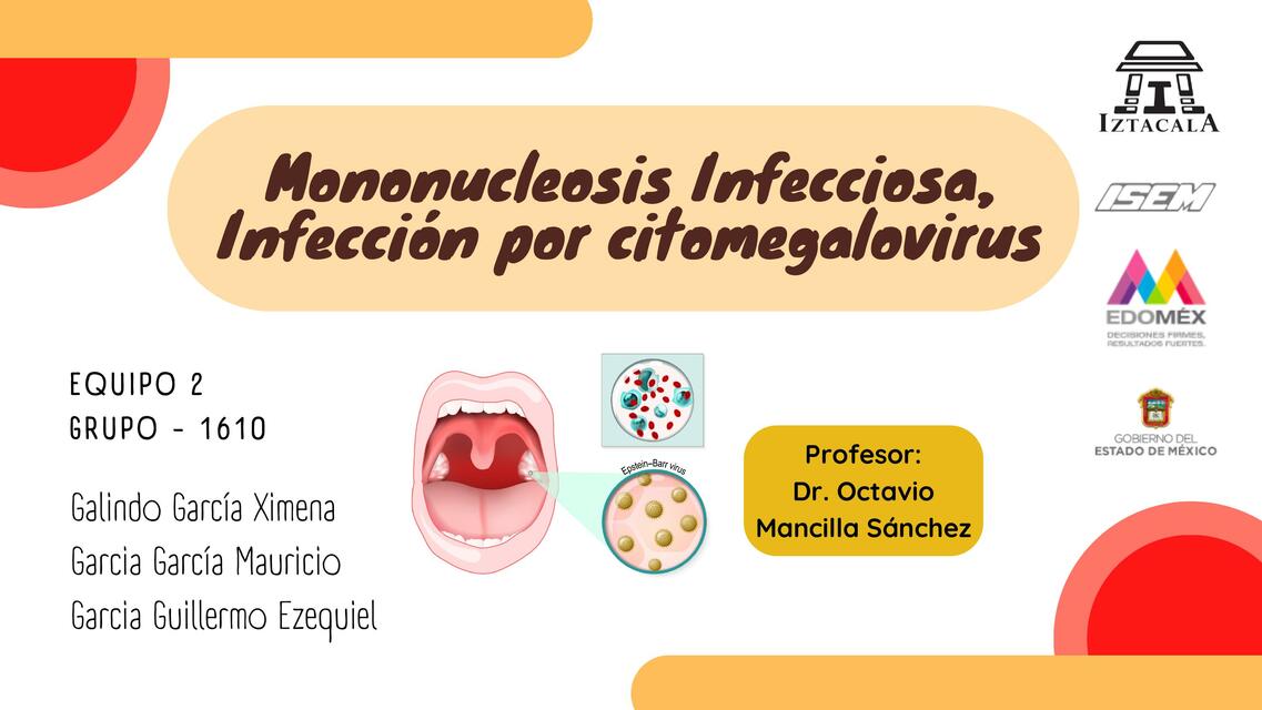 Mononucleosis Infecciosa y Infección por Citomegalovirus | Mauricio ...