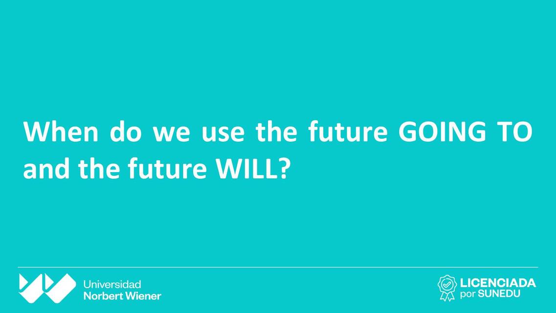 When do we use the future GOING TO and the future WILL? | Erica AF | uDocz