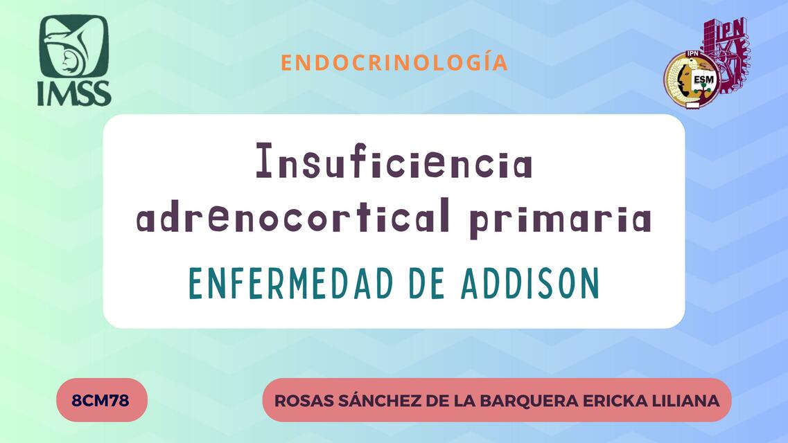 Enfermedad de Addison 2 | Laura Paez | uDocz