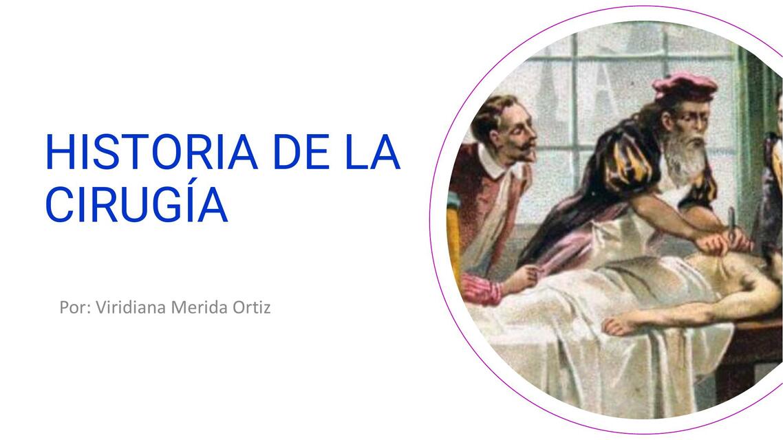 Historia de la cirugía | Mip_estudio | uDocz