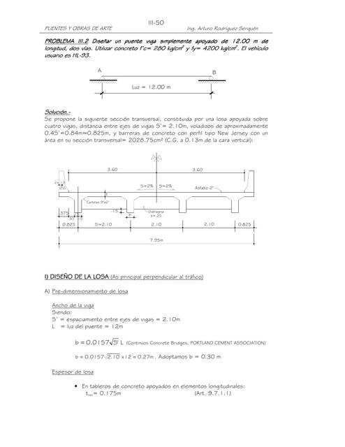 Flashcards de Ejercicio viga losa puente | Por JEANPIEERO Anselmo | uDocz