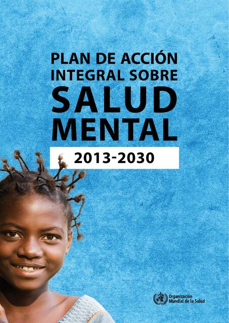 Plan de Acción Integral sobre Salud Mental | Fernando Robayo | uDocz