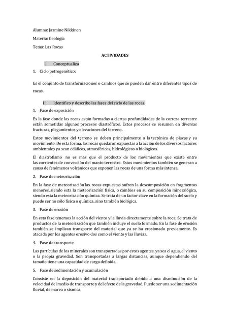 Geología - Tipos de rocas, composición y ciclo geológico | Jazmine ...