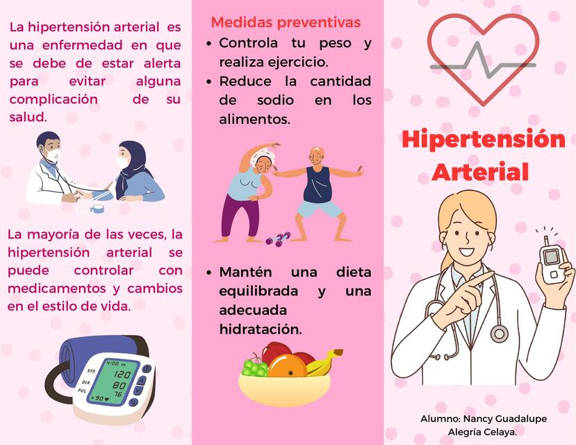 Tríptico Hipertensión arterial | Nancy A3C | uDocz
