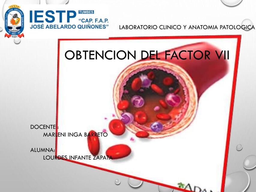 Obtención del factor VII | Jordy Panta | uDocz
