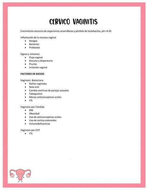 CERVICOVAGINITIS | Zoe Mandujano Potrero | uDocz CERVICOVAGINITIS | Zoe Mandujano Potrero | uDocz