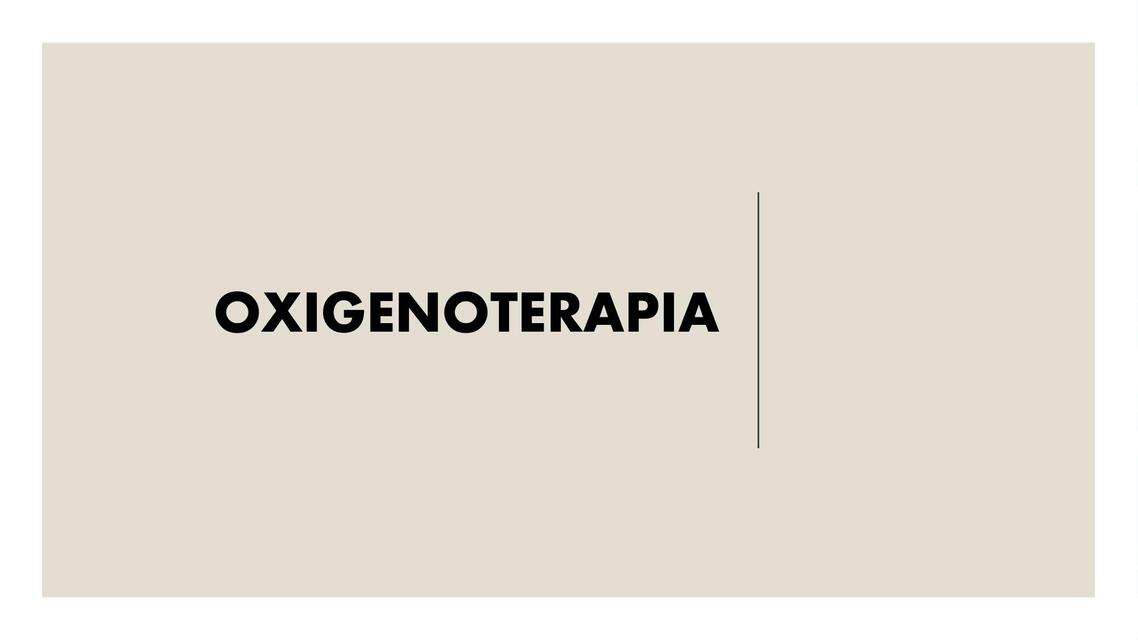 Oxigenoterapia | Erica AF | uDocz