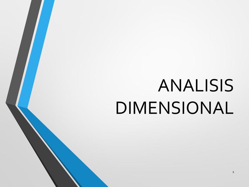 ANALISIS DIMENSIONAL - Fisica I | Apuntes de Ingenieria Civil | uDocz