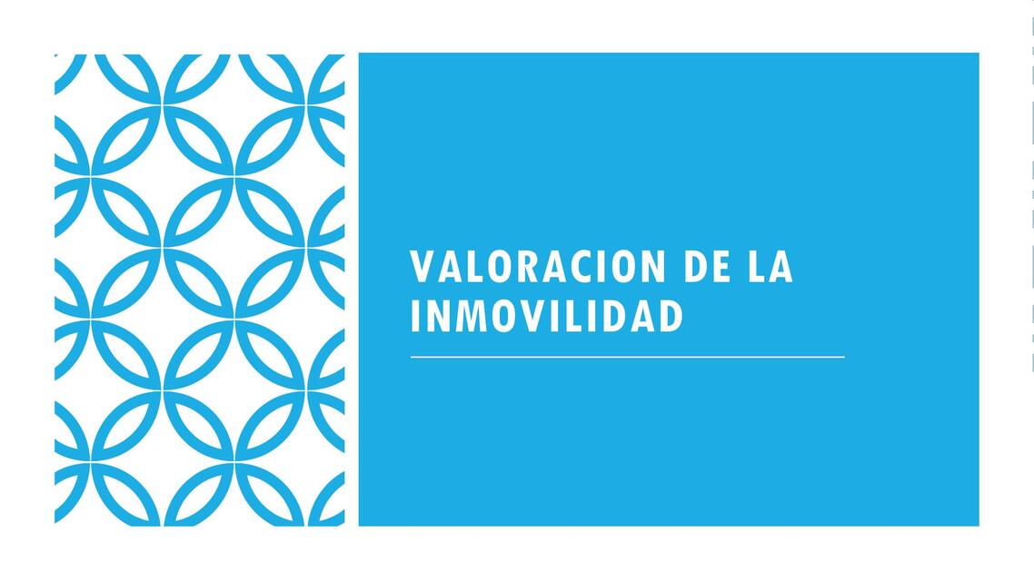 Valoración de la inmovilidad | Erica AF | uDocz