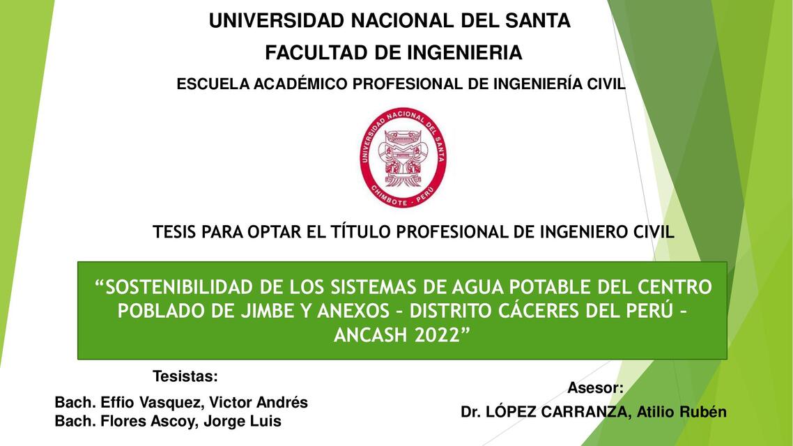 Tesis para optar el título profesional de ingeniero civil | victor ...