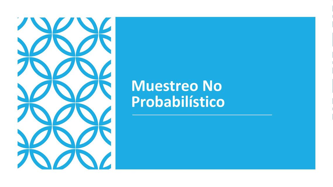 Flashcards de Muestreo no probabilístico | Por Erica AF | uDocz