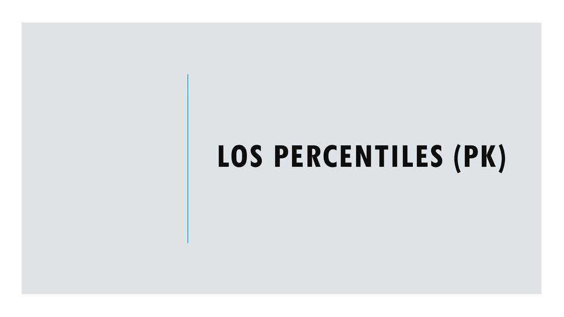 Los percentiles | Erica AF | uDocz