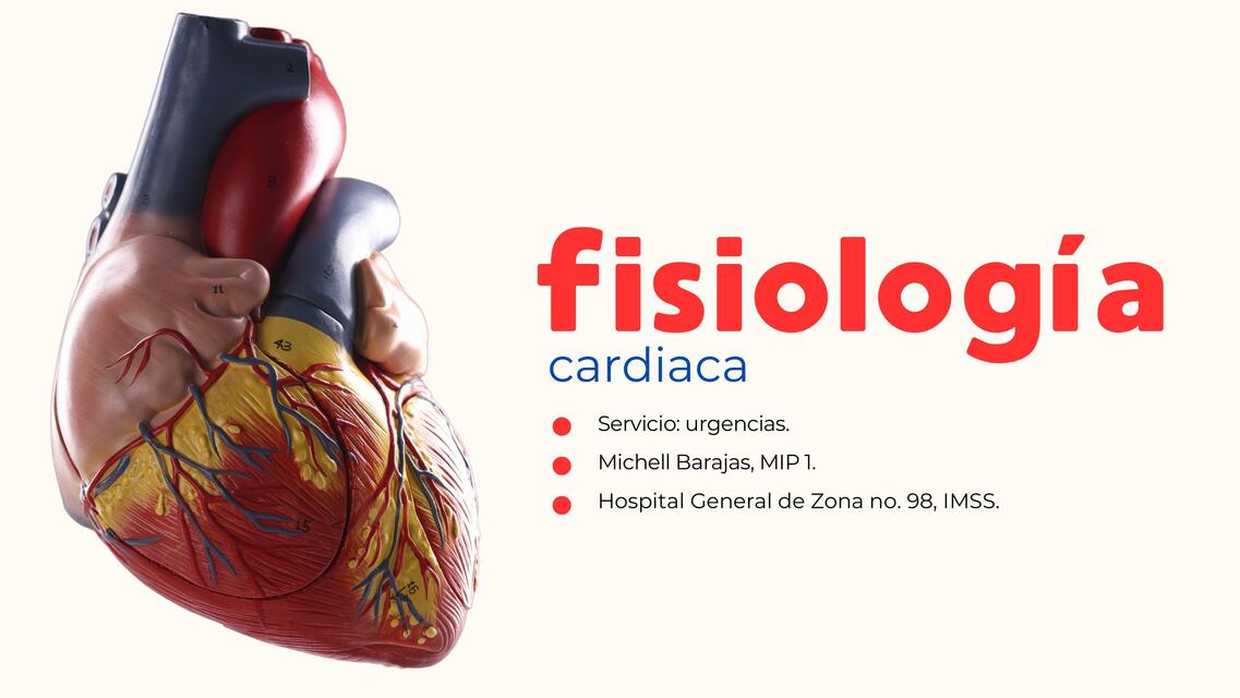 Fisiología cardiaca | Valeria Michell Barajas | uDocz