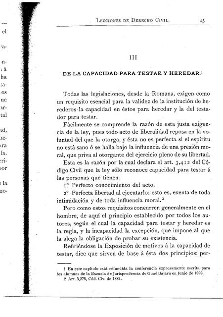 De la capacidad para testar y heredar | Universo Jurídico | uDocz