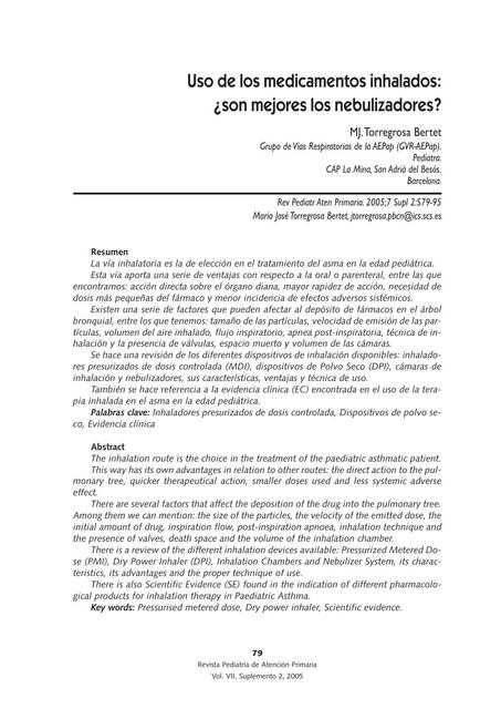 Uso de los medicamentos inhalados Son mejores los | Medicina y Farmacia ...
