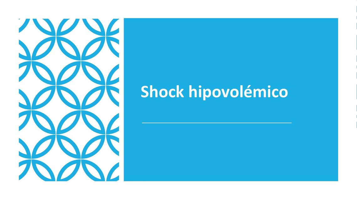Shock hipovolémico | Erica AF | uDocz