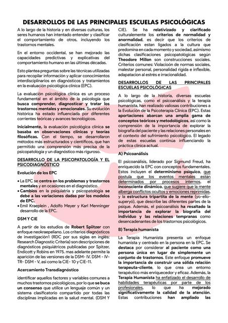 (INFO EXPO) DESARROLLO DE LAS PRINCIPALES ESCUELAS PSICOLOGICAS | Psico ...