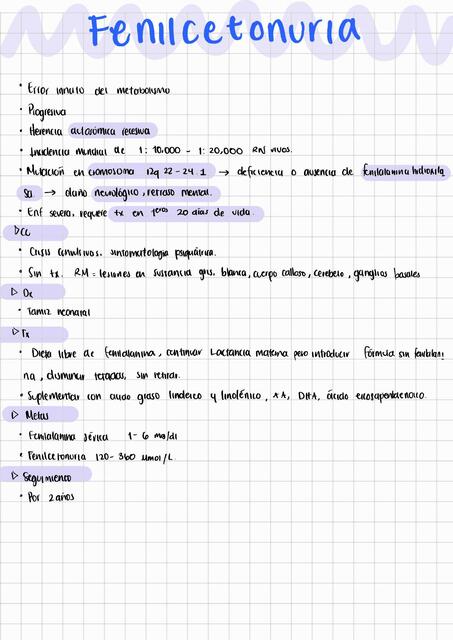 Fenilcetonuria | MEDICSTORE | uDocz