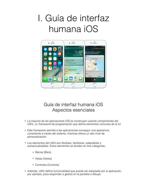 Guía de interfaz humana iOS | Ingeniería de Software | uDocz