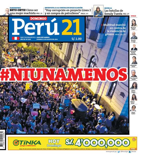 Flashcards de Perú 21 [14/08/2016] | Por Peru21 | uDocz
