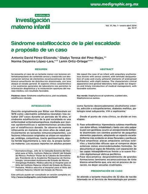 Síndrome estafilocócico de la piel escaldada | Medicina y Farmacia | uDocz