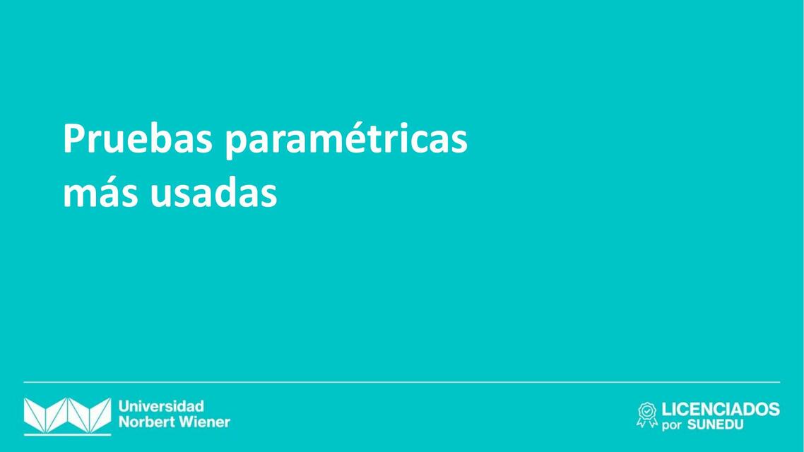 PRUEBAS PARAMETRICAS MAS USADAS | Erica AF | uDocz