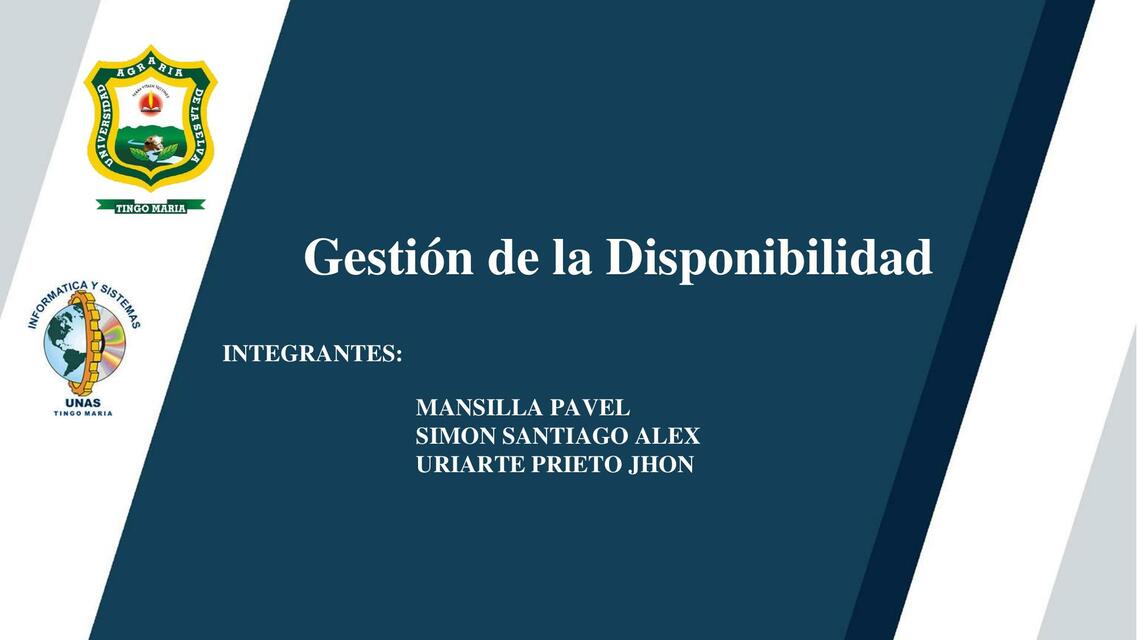 Gestión de la disponibilidad | Ingeniería de Software | uDocz